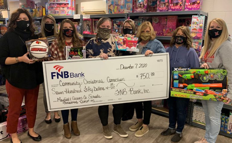 FNB Makes $1,500 Christmas Donation to Two Charities in Mayfield-Graves ...