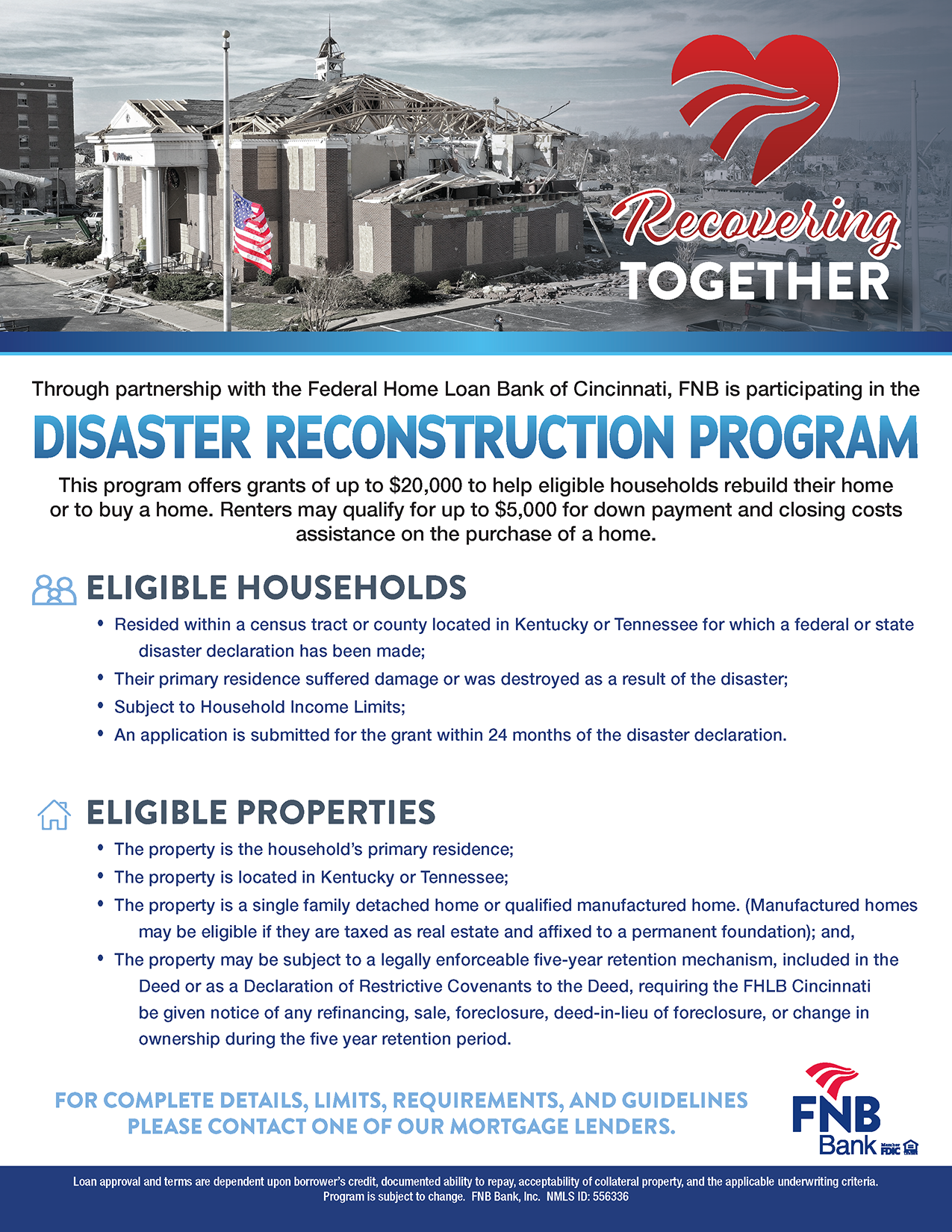 Disaster Reconstruction Program Available at FNB - Grow With FNB