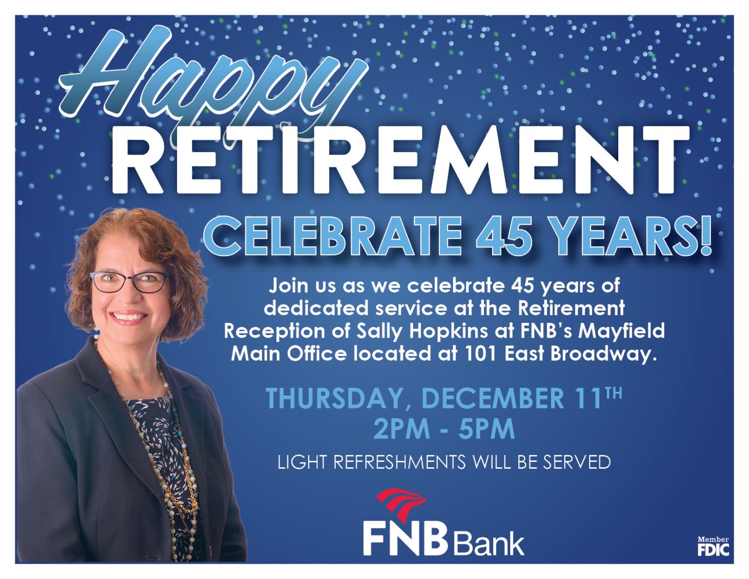 Sally Hopkins' Retirement Reception Planned for December 11, 2025 ...